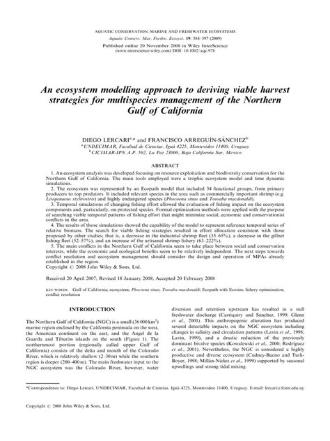 An Ecosystem Modelling Approach To Deriving Viable Harvest Strategies For Multispecies