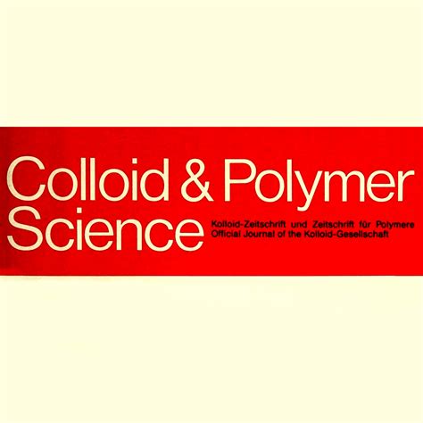 Colloid And Polymer Science Free Texts Free Download Borrow And Streaming Internet Archive