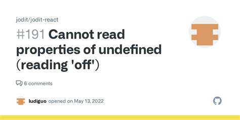 Cannot Read Properties Of Undefined Reading Off · Issue 191