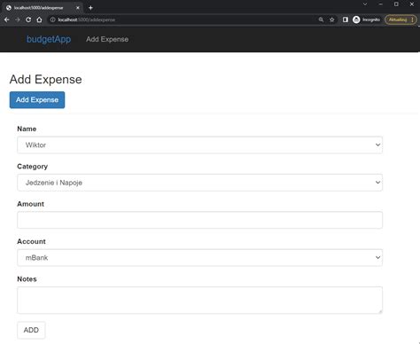 GitHub Wiktor Nowak MyBudgetApp Project I Develop To Both Help Myself In Terms Of Caring