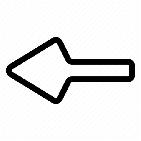 left arrow direction pointer cursor icon download on iconfinder