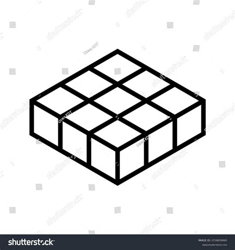 Cube Cubic Box Icon Vector Illustration Stock Vector Royalty Free 2158658465 Shutterstock