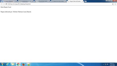 Hola Mundo En HTML