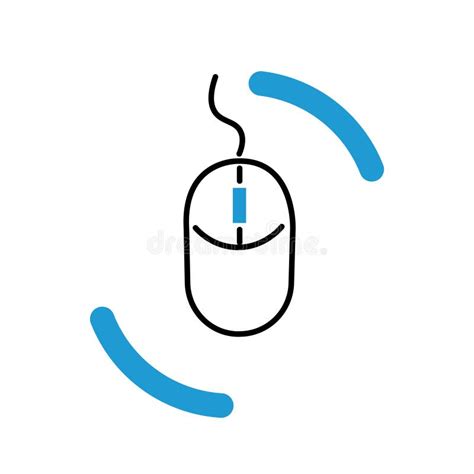 computer mouse tech icon vector stock illustration illustration of