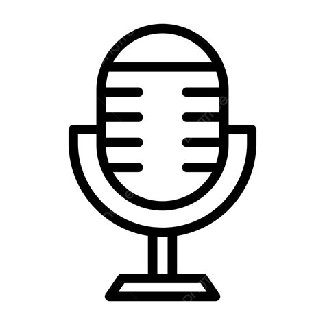 마이크 라인 아이콘 벡터 마이크 아이콘 오디오 활성화 Png 일러스트 및 벡터 에 대한 무료 다운로드 Pngtree