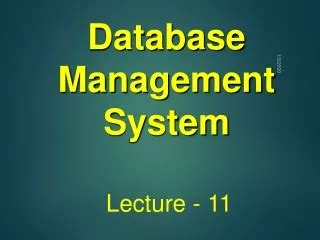 PPT Database Management System PowerPoint Presentation Free Download ID 1569547