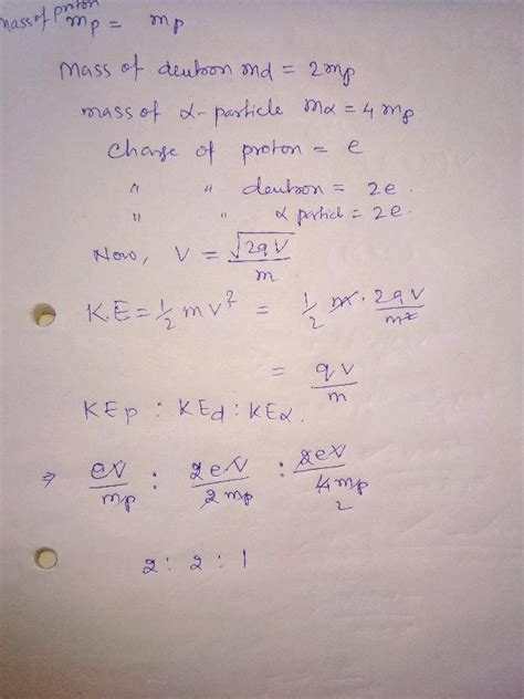 A Proton Deutron And An Alpha Particle Enter A Magnetic Field