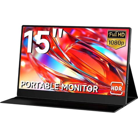 Yichuhaoxi Portable Monitor For Laptop 15 Inch Fhd 1080p Usb C Hdmi