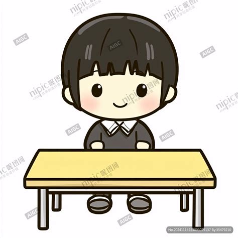 Ai创作图趟在桌上的小女孩 卡通写作业 学习的男孩女孩 趴在课桌上 坐着的男生 学习班卡通图案 认真画画的学生 认真写字的小孩 餐桌前的女孩