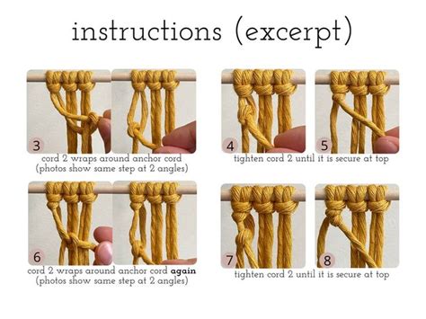 Pdf Tutorial Easy Macrame Leaf Beginner Macrame Pattern Pdf Leaf