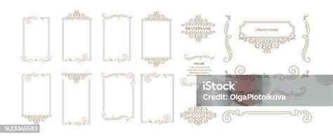벡터 장식 프레임입니다 디자인 템플릿을 위한 우아한 요소 텍스트를 위한 장소 꽃 테두리입니다 0명에 대한 스톡 벡터 아트 및 기타 이미지 Istock