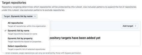 github의 조직 차원에서 저장소에 적용할 규칙을 관리할 수 있는 repository rules outsider s