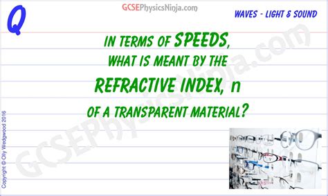 Refractive Index Gcse At Callie Ellis Blog