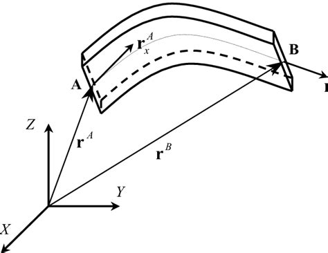 Position And Gradient Vectors In The Absolute Nodal Coordinate Cable