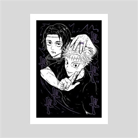 Yuta Okkotsu And Gojo Satoru Jujutsu Kaisen An Art Print By Zylixzen