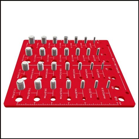 Run 28 Nut Bolt Thread Size Checker Thread Tester Screw Checking Tool