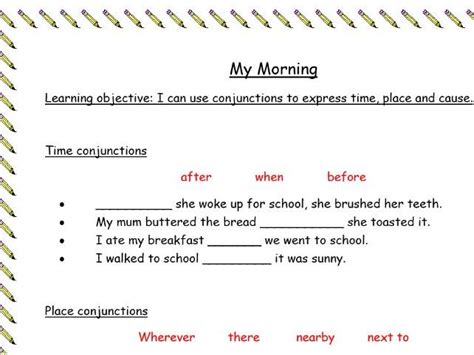 Conjunctions Year 3 4 Teaching Resources