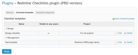 Checklists Settings Checklists Plugin Documentation