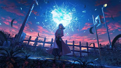 1280x720 Anime Girl Radiance 720p Hd 4k Wallpapersimagesbackgrounds