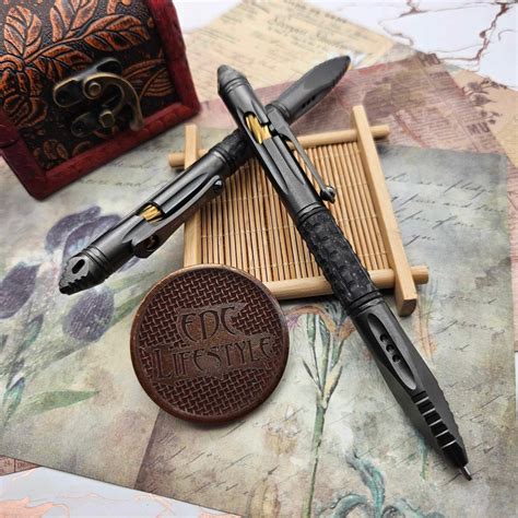 Microtech 403 Ti Sptri Kyroh Shot Peened Titanium Bolt Action Pen Tritium