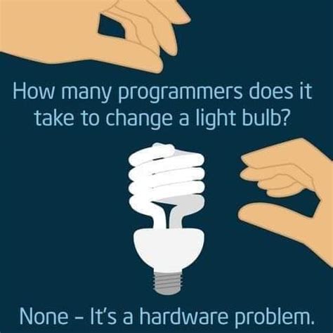Can programmers solve a light bulb error? : r/ProgrammerHumor