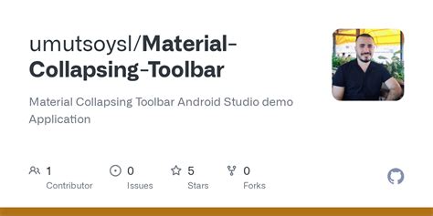 Github Umutsoyslmaterial Collapsing Toolbar Material Collapsing