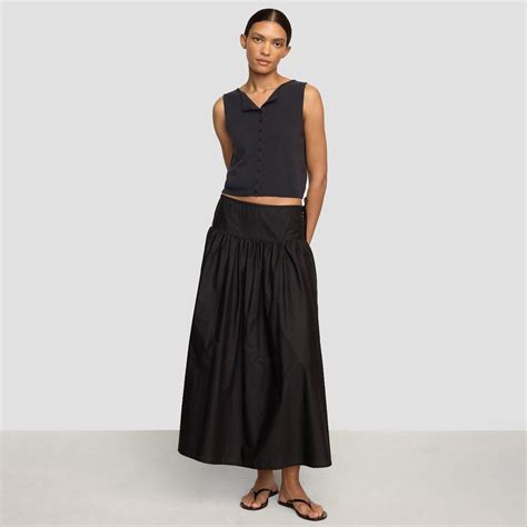 Bao Organic Cotton Drop Waist Skirt