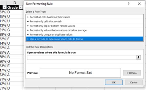 conditional formatting colouring a whole row icaew