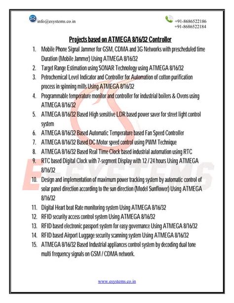 Projects Based On Atmega Controlleer Pdf