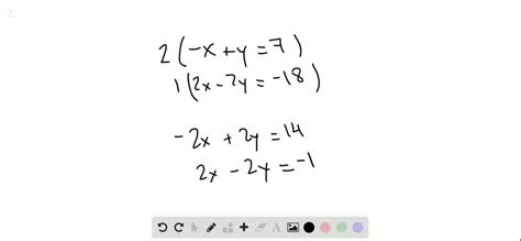 Solveduse The Substitution Method Or Linear Combinations To Solve The