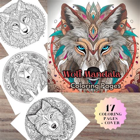 How To Draw Mandala Wolf