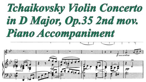 Violin Concerto Second Movement Tchaikovsky At Rose Thyer Blog