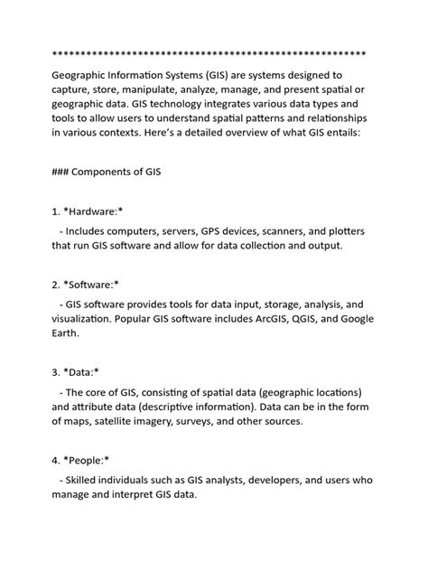 Geographic Information Systems Pdf Geographic Information System
