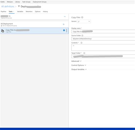 Azure Devops Vsts Publish Artifact Empty Mvc Web App Deploy On Prem