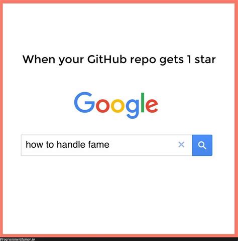 When Your Github Repo Gets 1 Star ·