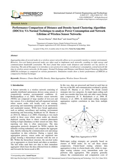 pdf performance comparison of distance and density based clustering