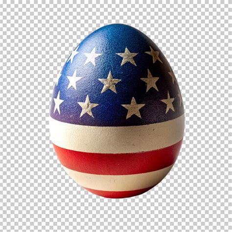 Egg With Usa Flag Premium Ai Generated Psd
