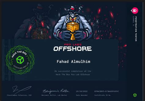 fahad almulhim on linkedin offshore hackthebox redteaming