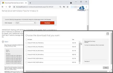 Resolved Install Rsat Tools On Windows Installer Encountered An Error 0x8024001d Vgeek