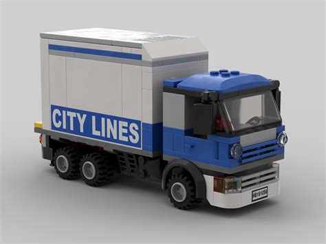 LEGO MOC City Lines Box Truck By HaulingBricks Rebrickable Build With LEGO