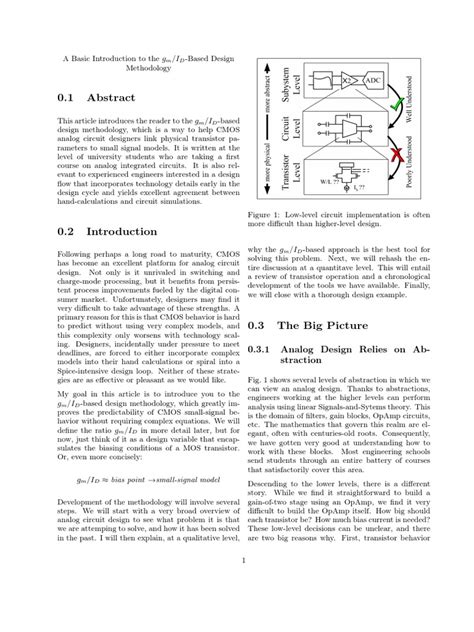 A Basic Introduction To The Gm Id Based Design Pdf Pdf Spice