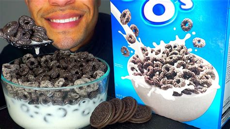 Asmr Oreo Os Cookie Cereal Milk Eating Mouth Sounds Noises No