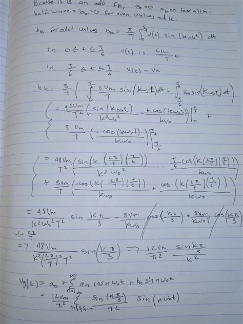 Solved For This Waveform Can You Please Find The Fourier