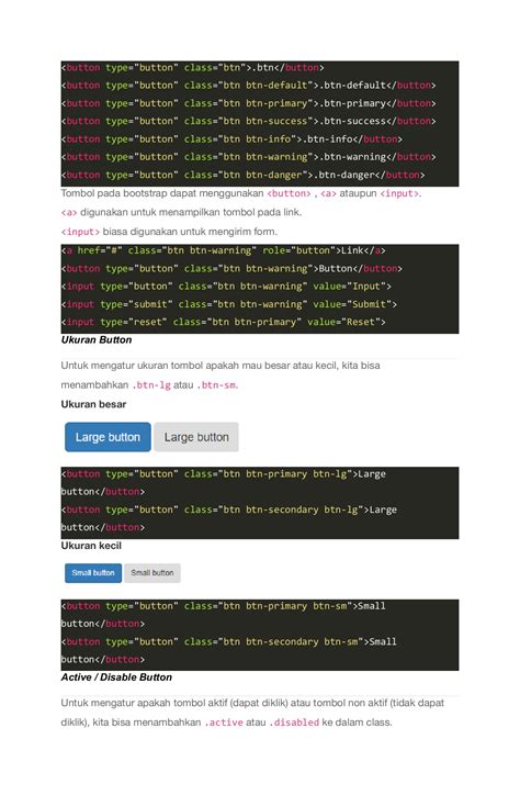 Belajar Menggunakan Bootstrap Framework Docx Mukhammad Atoillah