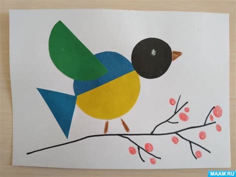 Мастер класс по аппликации «Синичка в средней группе 8 фото Воспитателям детских садов