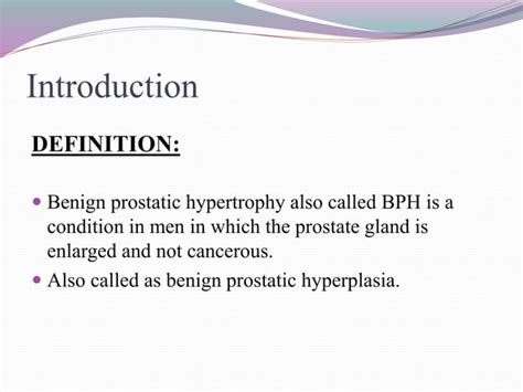 Benign Prostate Hypertrophy Pptx