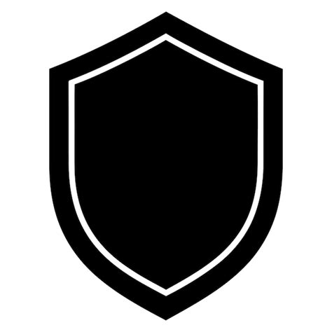 Premium Vector Sheild Silhouette Vector