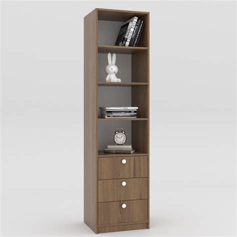 Шафа пенал з ящиками ЛДСП 195х50х42 см Дуб Родос 8840591 • Краща ціна