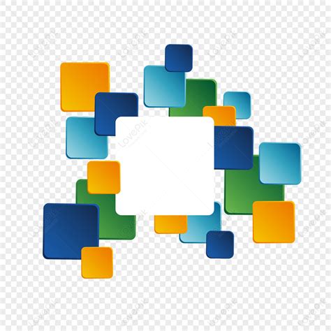 녹색 기하학적 둥근 계층 그래픽 테두리제도법직사각형 Png 일러스트 무료 다운로드 Lovepik