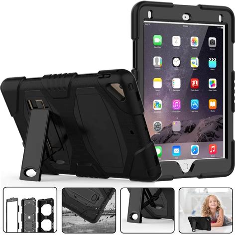 For IPad Th Th Generation Case Heavy Duty Protection Silicone PC Kickstand Case Cover For IPad